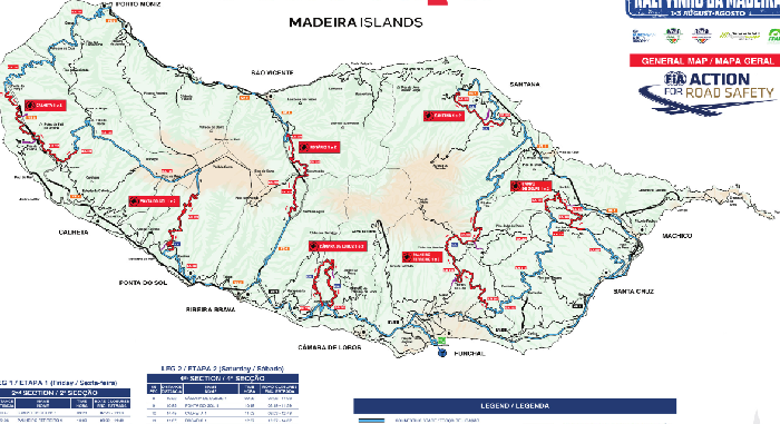 Mapas :: 65.º Rali Vinho da Madeira